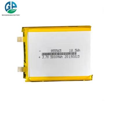 China High Capacity 5000mAh 3.7V Li Polymer Battery with 500 Cycle Life for Digital Products for sale