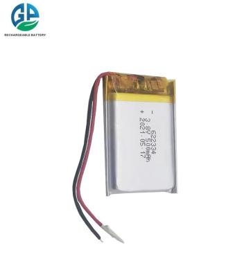 China KC CB IEC62133 Approved 3.8V 500mAh Lithium Polymer Lipo Rechargeable Battery for Beauty Devices for sale
