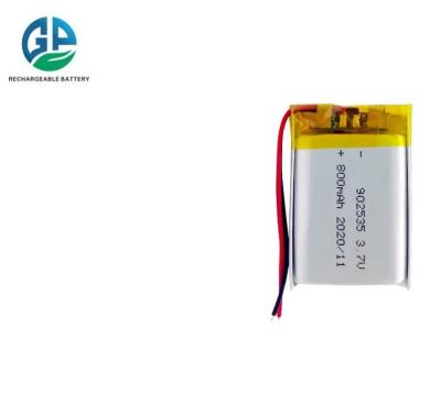 China High Quality 3.7V 800mAh Lithium Polymer Battery Pack with 500 Times Cycle Life for Beauty Devices for sale