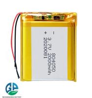 China High Discharge Rate 2000mAh 804050 LiPo Battery Rechargeable Lithium Polymer Battery for sale