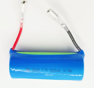 China Rechargeable Lithium ion Battery pack 26650 5000mAh Battery Cell 3.7v Cylindrical Battery for sale