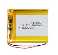 China 3.7V 2000mAh Rechargeable Lithium Polymer Battery KC IEC62133 Approved Lipo Battery Pack for sale