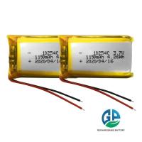 China 3.7V 1150mAh 500times Rechargeable Lithium Polymer LiPo Battery for Lighting Solar System Devices for sale
