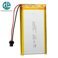 China 3.7V 10000mAh 1260110 Rechargeable Li Polymer Battery Pack High Capacity Lipo Battery for sale