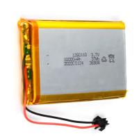 China Energy Technology Li Polymer Battery Rechargeable  30C Max60C 3.7v Lipo Battery Rechargeable Li-Polymer 1260110 10000mAh for sale