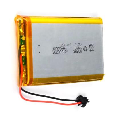 China Energy Technology Li Polymer Battery Rechargeable  30C Max60C 3.7v Lipo Battery Rechargeable Li-Polymer 1260110 10000mAh for sale