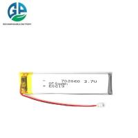 China 502060 Model 3.7V 600mAh Li-Polymer Battery KC IEC62133 Approved Rechargeable Battery for sale