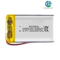 China High Discharge Rate 3.7V 1800mAh Lithium Polymer Battery Rechargeable LiPo Battery Pack 803060 for sale
