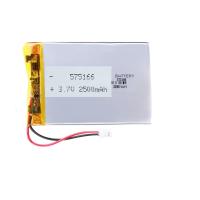 China High Capacity 2500mAh 3.7V Lithium Polymer Battery Pack with 500 Times Cycle Life for sale