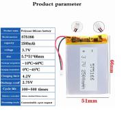 China High Capacity 2500mAh 3.7V Lithium Polymer Battery Pack with 500 Times Cycle Life for sale