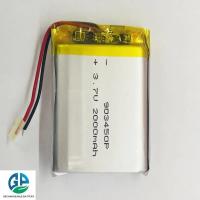 China High Discharge Rate Battery 30C Max60C Rechargeable  903450 3.7V 2000mah Lipo Battery 3.7V Li-Polymer Battery for sale