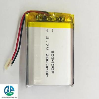 China High Discharge Rate Battery 30C Max60C Rechargeable  903450 3.7V 2000mah Lipo Battery 3.7V Li-Polymer Battery for sale