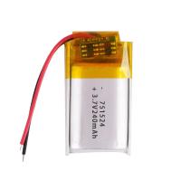 China 10C Discharge Rate 3.7V 240mAh Lithium Polymer Battery Lipo Battery for Mobile Power and GPS for sale
