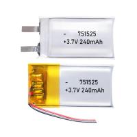 China 10C Discharge Rate 3.7V 240mAh Lithium Polymer Battery Lipo Battery for Mobile Power and GPS for sale