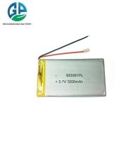 China Rechargeable Lithium Polymer Battery Pack 655081 3.7V 3200mAh KC IEC62133 Approved for Drone for sale