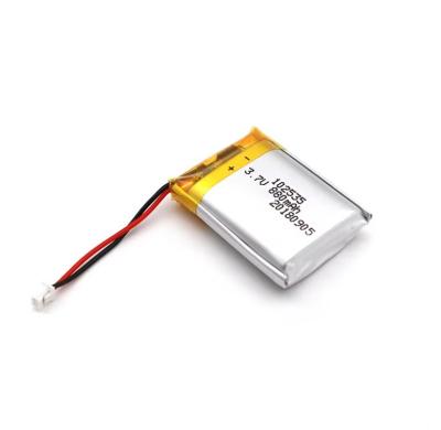 China 3.7v 880mah Rechargeable Battery 102535 3.7V 880mAh Li Ion Polymer Battery KC Approval Lithium Polymer Battery Pack for sale