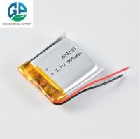 China KC IEC62133 Approved 3.7V 900mAh Rechargeable Battery Pack Polymer Lithium Lipo Battery for sale