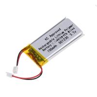 China KC Approved Rechargeable Lithium Polymer Battery 3.7V 150mAh With PCB Wires 150mAh 501230 3.7v for sale