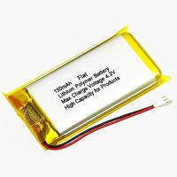 China 150mAh Flat Lithium Polymer Battery Max Charge Voltage 4.2V High Capacity for Products for sale