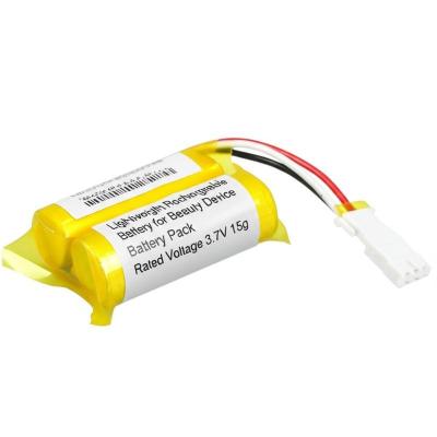China Lightweight Rechargeable Battery Pack for Beauty Device Rated Voltage 3.7V 15g for sale