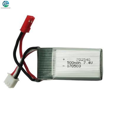 China KC Approved 7.4V 500mAh Lipo Battery Lithium Polymer Rechargeable Battery for Beauty Devices for sale