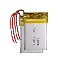 China 3.7V 800mAh Lithium Polymer Battery Pack with 500times Cycle Life for Beauty Devices for sale