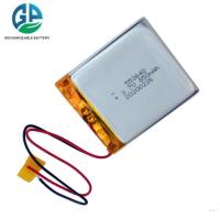 China High Capacity 3.7V 850mAh Lithium Ion Polymer Battery 553640 Rechargeable Lipo Battery for sale