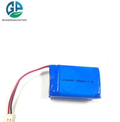 China Rechargeable KC Lithium Ion Battery 7.4V 1800mAh High Capacity Lipo Battery Pack with Long Cycle Life and Dual IC Chips for sale