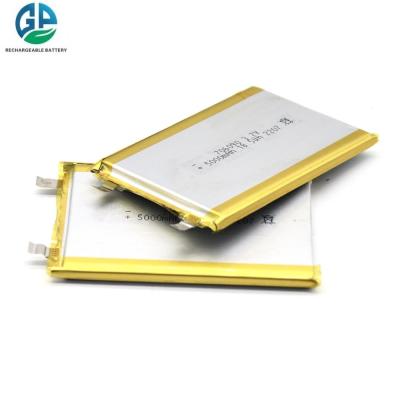 China KC High Capacity 3.7V 5000mAh Lithium Polymer Battery 706090 with 500 Cycle Life for Digital Products for sale