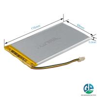 China 5000mAh 3.7V Li Polymer Battery 5268115 Lithium Polymer Battery Pack for Power Bank for sale