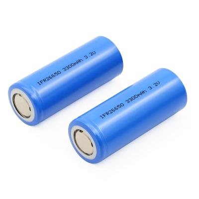 China 3.2V 3400mAh 26650 LiFePO4 Battery Cell with 2000 Cycle Life for Industrial Applications for sale