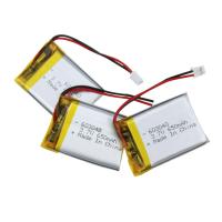 China RoHS Certified 3.7V 650mAh Lithium Polymer Battery with 500 Cycle Life for Medical Devices for sale