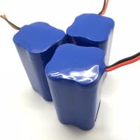 China 14.8V 3000mAh ICR18650 4S1P Rechargeable Battery Pack with 500 Cycle Life and 16.8V Charging for sale