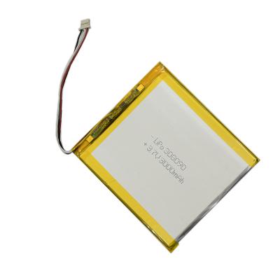 China UN38.3 Certified Lithium Polymer Battery Pack 3000mAh 3.7V Rechargeable LiPo Battery for sale