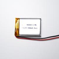 China IEC62133 UL Approved 3.7V 1000mAh 803040 Lithium Polymer LiPo Rechargeable Battery for sale