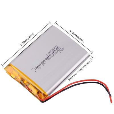 China 105575 3.7V 5800mAh Lithium Polymer Battery for Power Bank Rechargeable Battery for sale