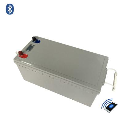 China 12V 200Ah Lithium Iron Phosphate Battery with Bluetooth and 2000 Cycles for Solar Energy Storage for sale