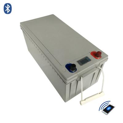 China Remote Monitoring 12V 200Ah LiFePO4 Battery Pack with BMS and 2000 Cycle Life for sale