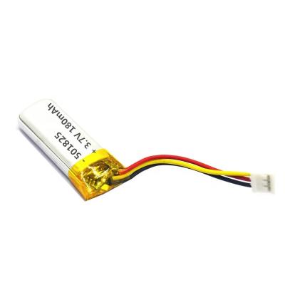 China RoHS Certified 3.7V 180mAh Lithium Polymer Battery with 500 Cycle Life for Bluetooth Speakers for sale