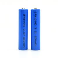 China 3.2V 200mAh LiFePO4 Rechargeable Lithium Battery with 2000 Cycle Life and Wide Temperature Range for LED Lamp for sale