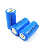 China 3.7V 750mAh ICR16340 CR123A Rechargeable Lithium Ion Battery with 500 Cycle Life for sale