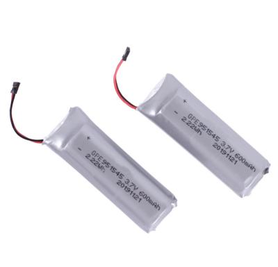 China Lithium Polymer Battery Pack 600mAh 3.7V with 500 Times Cycle Life for Consumer Electronics for sale