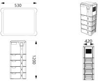 China 51.2V 400Ah LiFePO4 Solar Energy Storage System with 6000 Times Cycle Life and Stackable Design for sale