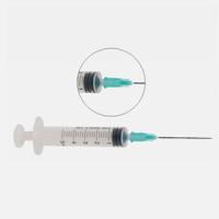 China 1ml, 2ml, 3ml PP Disposable Hypodermic Syringes With Stainless Steel AISI 304 Needle WL7002 for sale