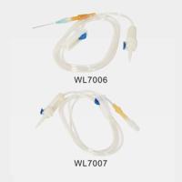 China Anti-Kink Transparent PVC Medical Disposable Winged Intravenous Infusion Set With Needle WL7006 ; WL7007 for sale