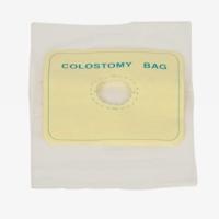 China Medical Grade PVC Film Temporary Colostomy Bag With Adhesive Paper ISO, CE WL12009 for sale