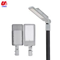 China Smart LED Street Lights 50W-200W AC100-277V IP65 Rated with 120-145LM/W Efficiency for sale