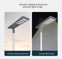 China 80 Watt Solar Street Light Auto ON OFF Timing Dimming PIR Sensor Optional for sale