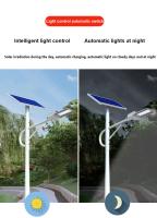 China 300W Split Type Solar Street Light with Adjustable 6V/80W Panel and 4800LM Output - IP65 Rated for sale