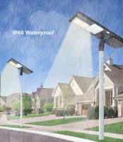 China UNIKE 60W Smart Solar Street Light with 100W Panel and 12.8V/36AH Battery for 7-10m Height Installation for sale